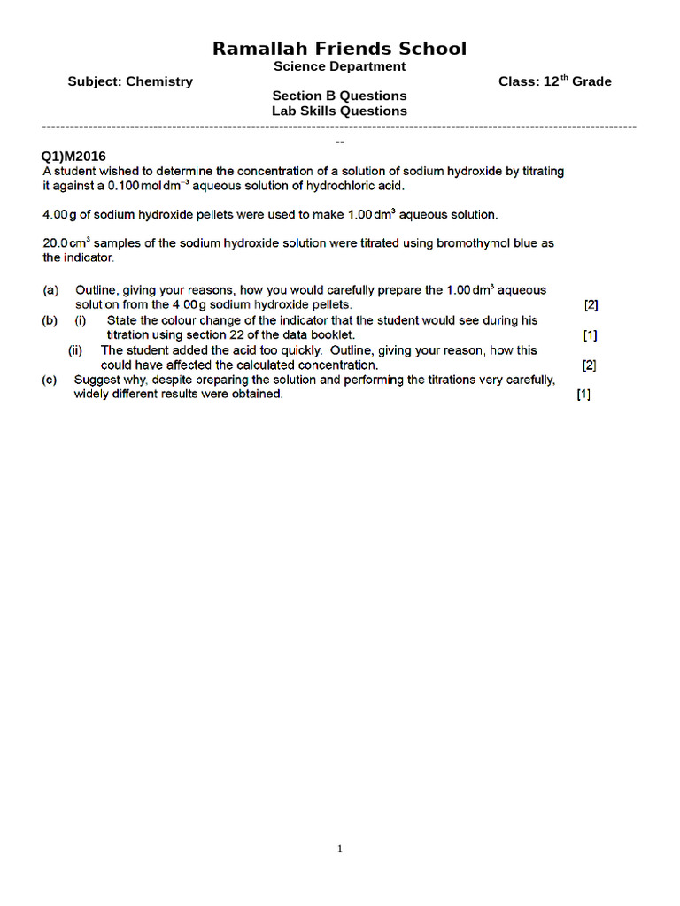 Paper One B Questions | PDF
