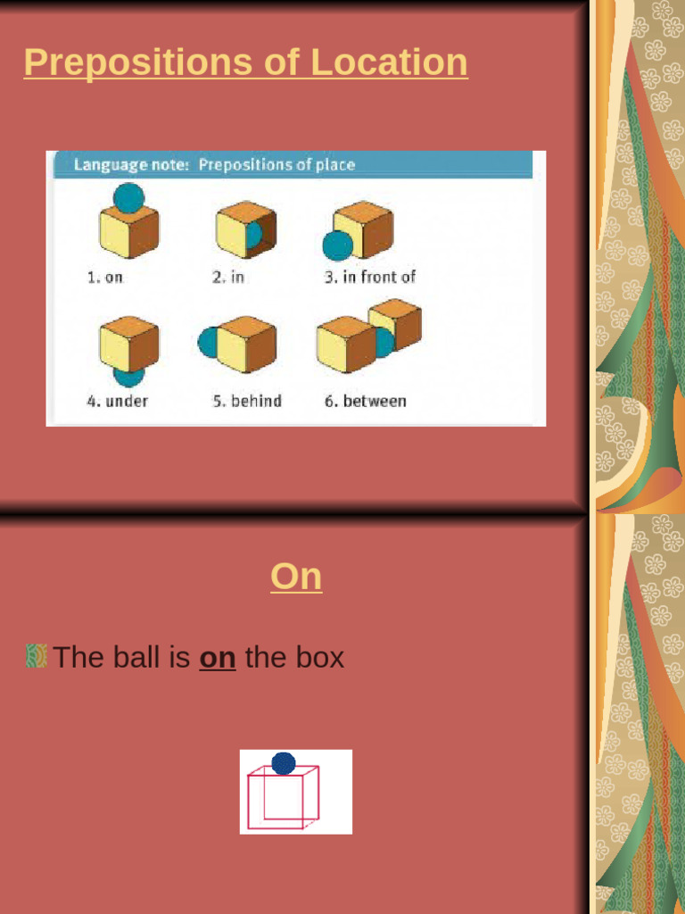 Prepositions of Place 2 | PDF
