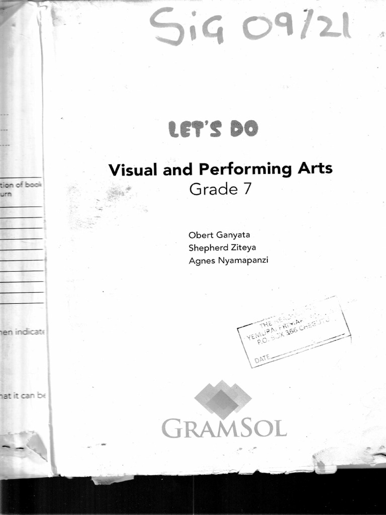 VPA Grade 7 Gramsol | PDF | The Arts | Liberal Arts Education