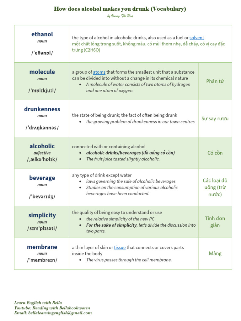 PDF NW How Does Alcohol Makes You Drunk | PDF