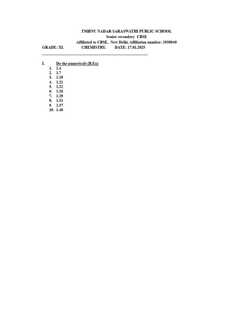 11th Holiday Assignment | PDF