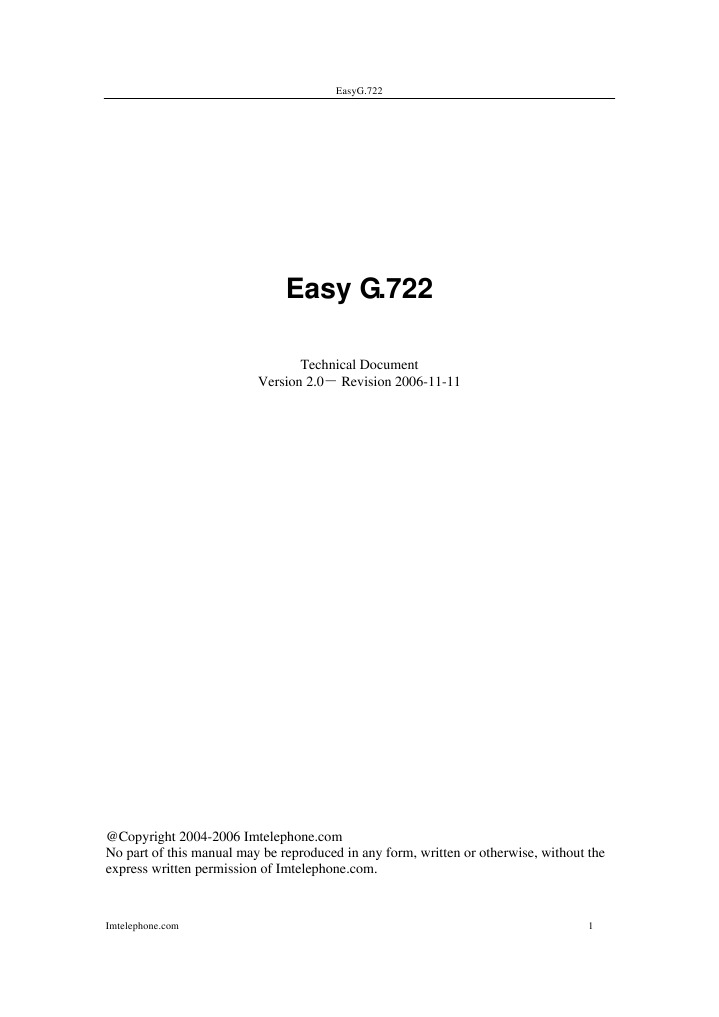 Easy G722 | PDF | Codec | Central Processing Unit