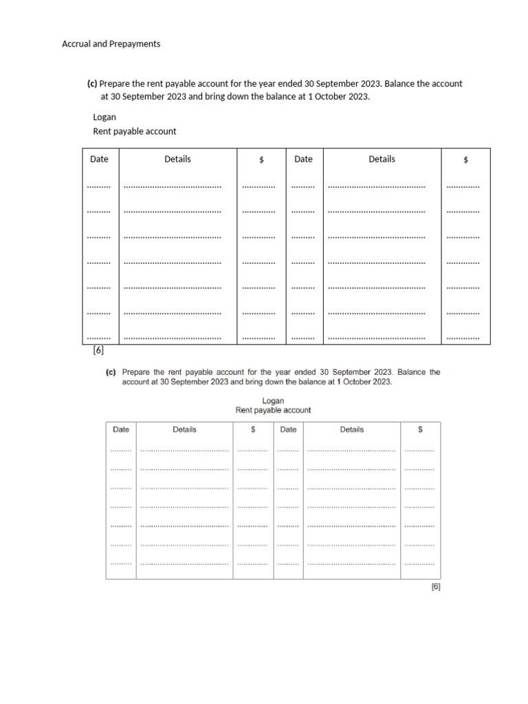 Accrual and Prepayments | PDF