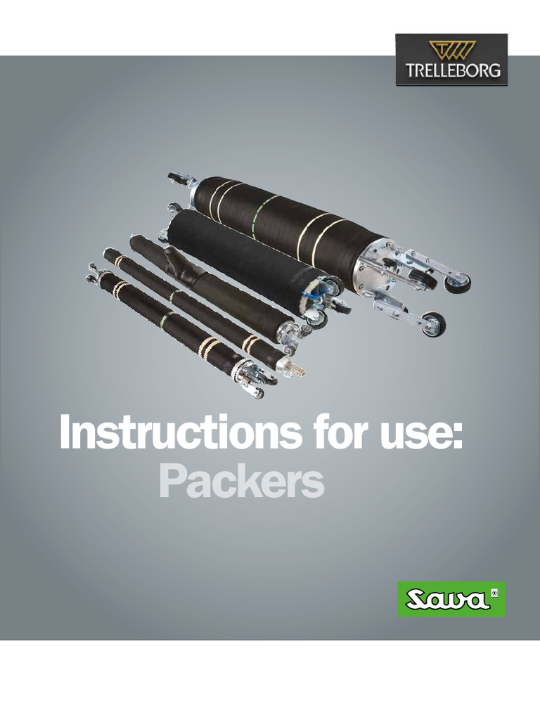 SAVA Packers Usage and Maintenance Guide | PDF | Valve | Pipe (Fluid ...