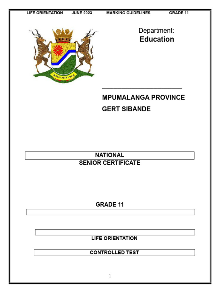 2023 GR 11 Final June Controlled Test MG (2) - 1 | PDF | Climate Change ...
