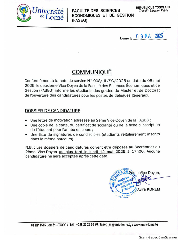 Communiqué Faseg | PDF