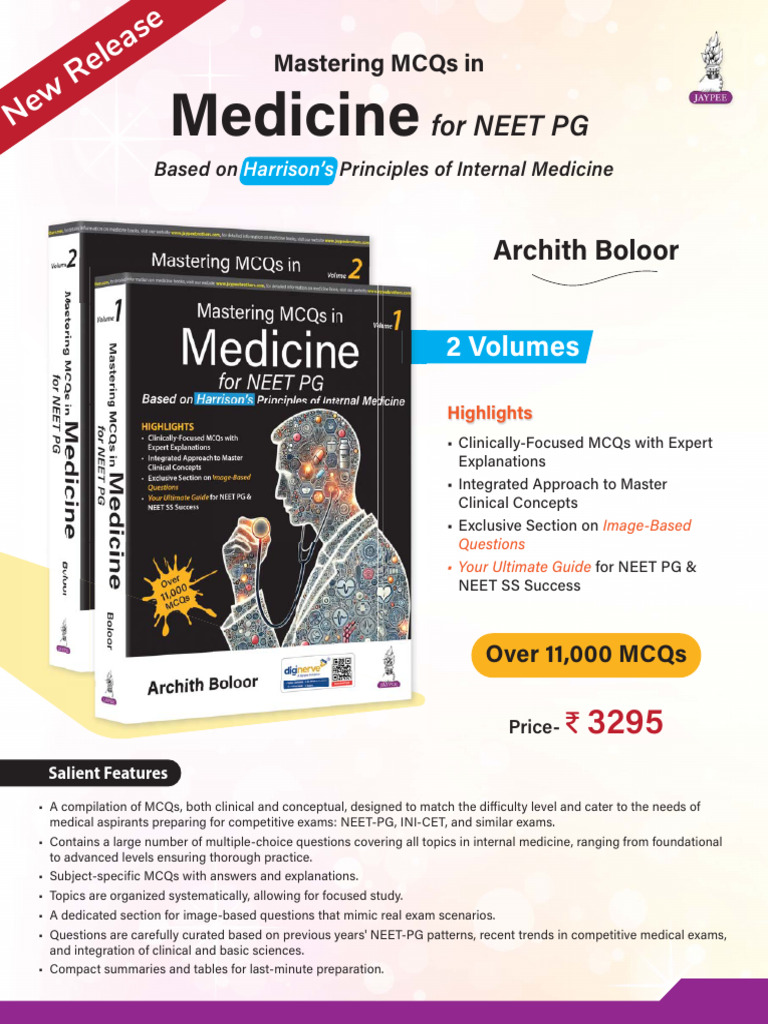 Boloor Mastering MCQs in MEDICINE 2 VOL Leaflet | PDF