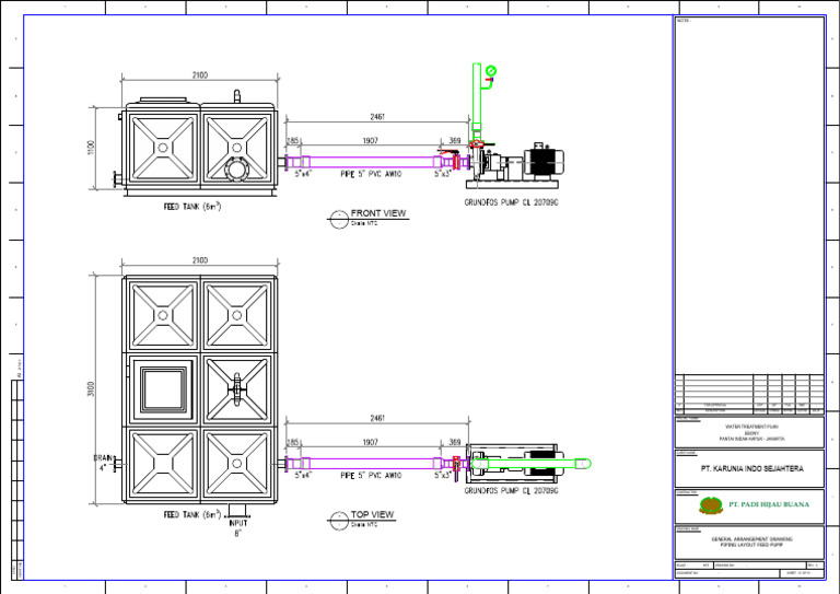 Feed Pump Design Specifications | PDF