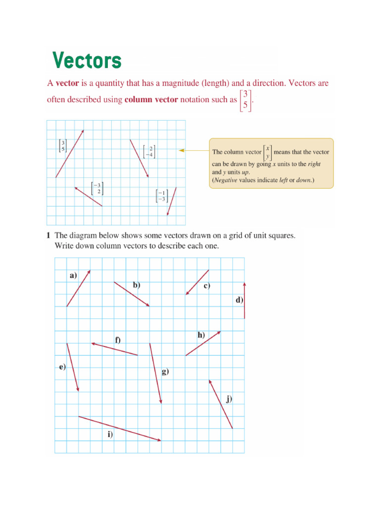 02 Vectors Solutions | PDF