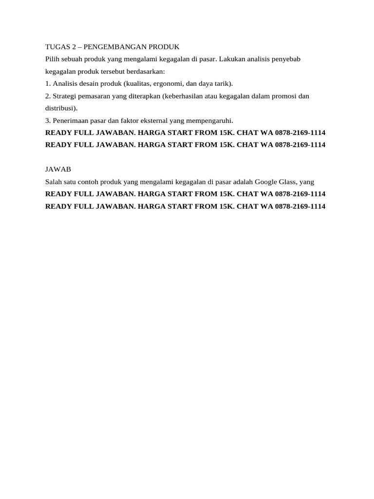 PENGEMBANGAN PRODUK | PDF