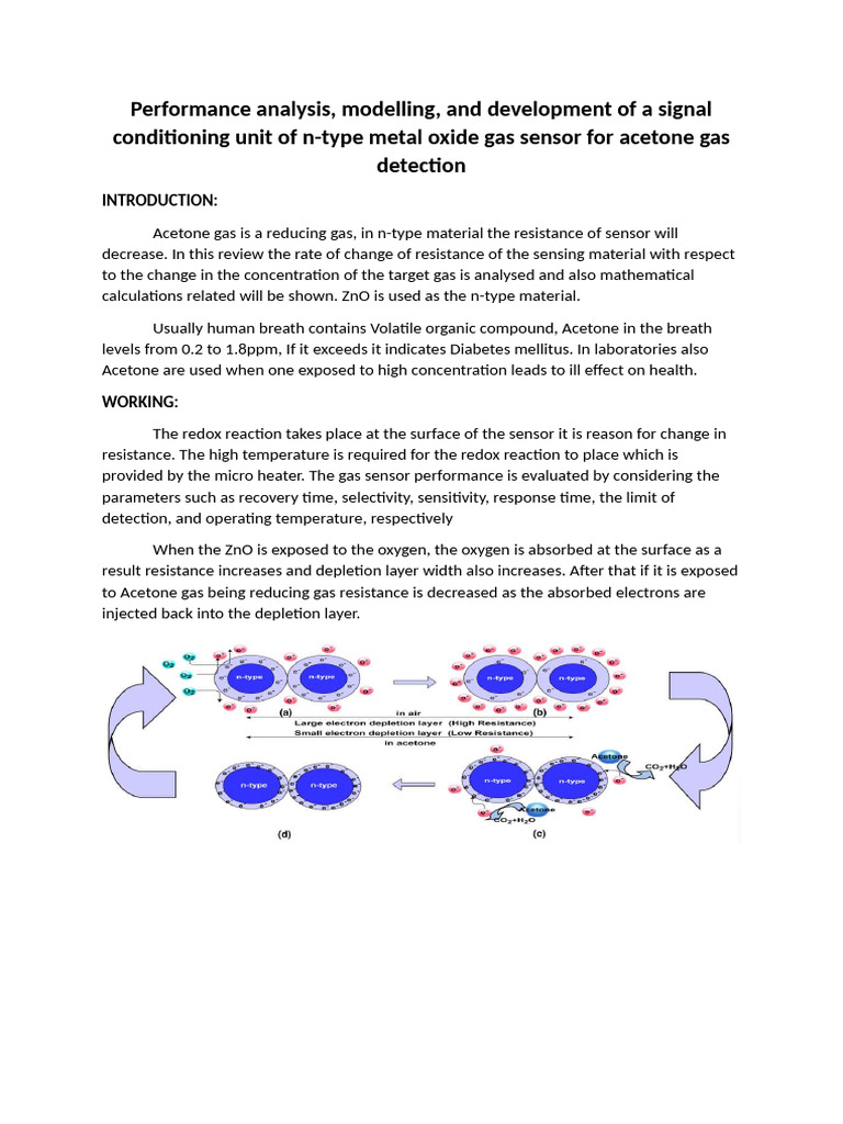 Performance Analysis, Modelling, and Development of A Signal Conditioning Unit of N Type Metal ...