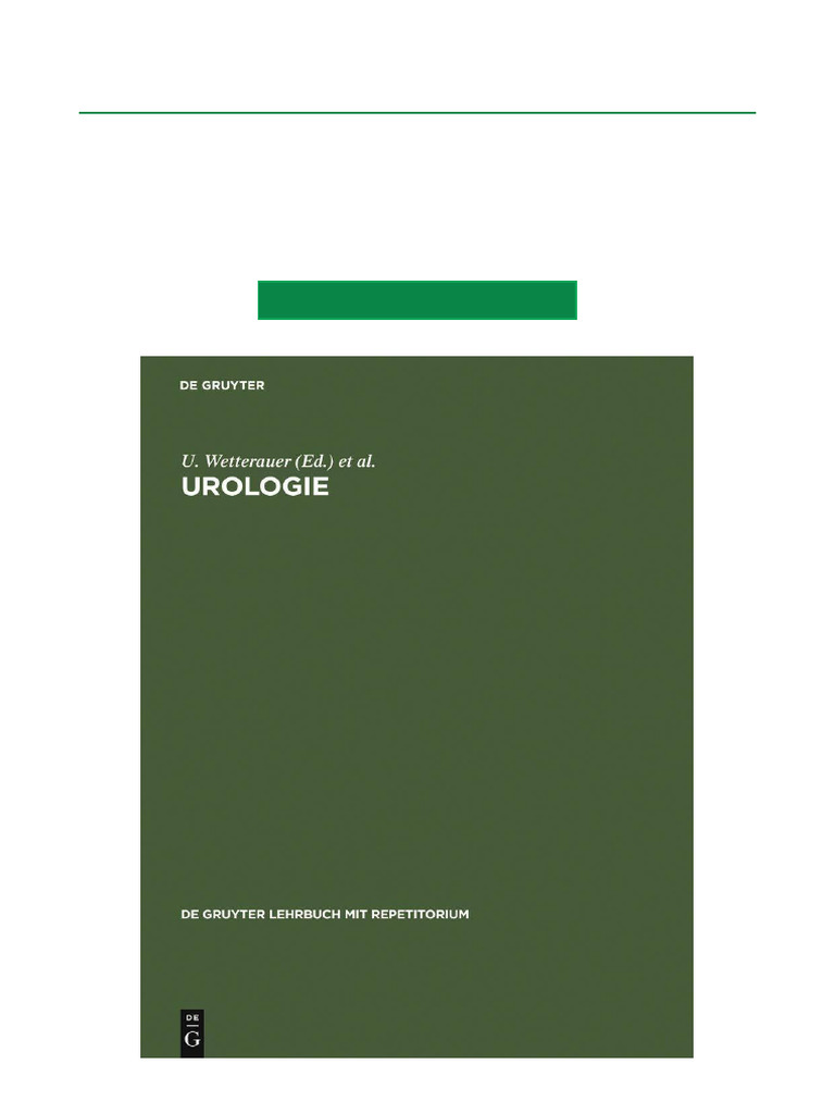 Look Into Urologie 1st Edition Complete Chapter Download | PDF