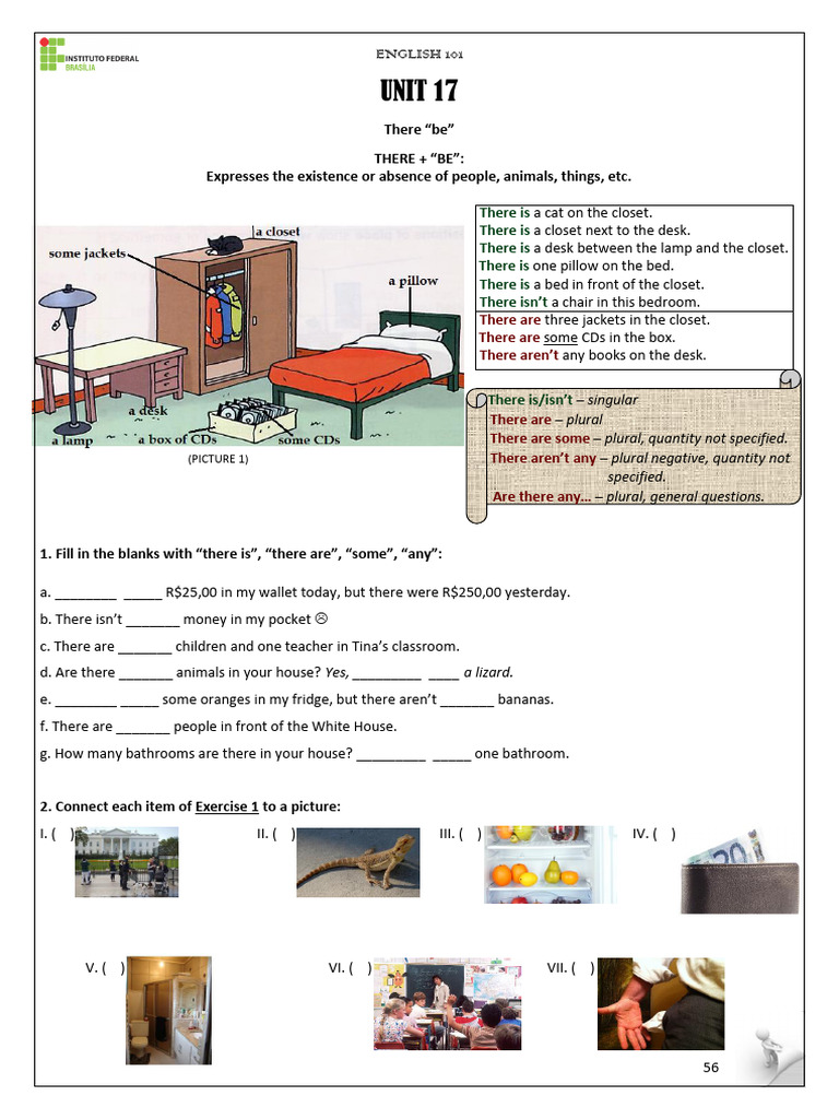 English book - unit 17 | PDF | Classroom | Bedroom