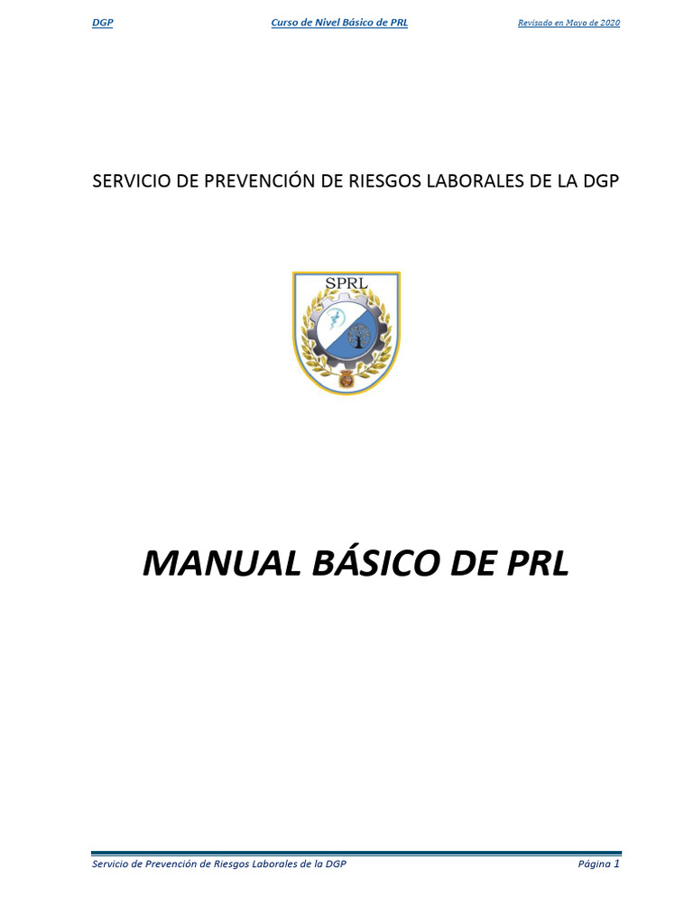 MANUAl BÁSICO DE PRL Fichero - 368 | PDF | Policía | Seguridad y salud ocupacional