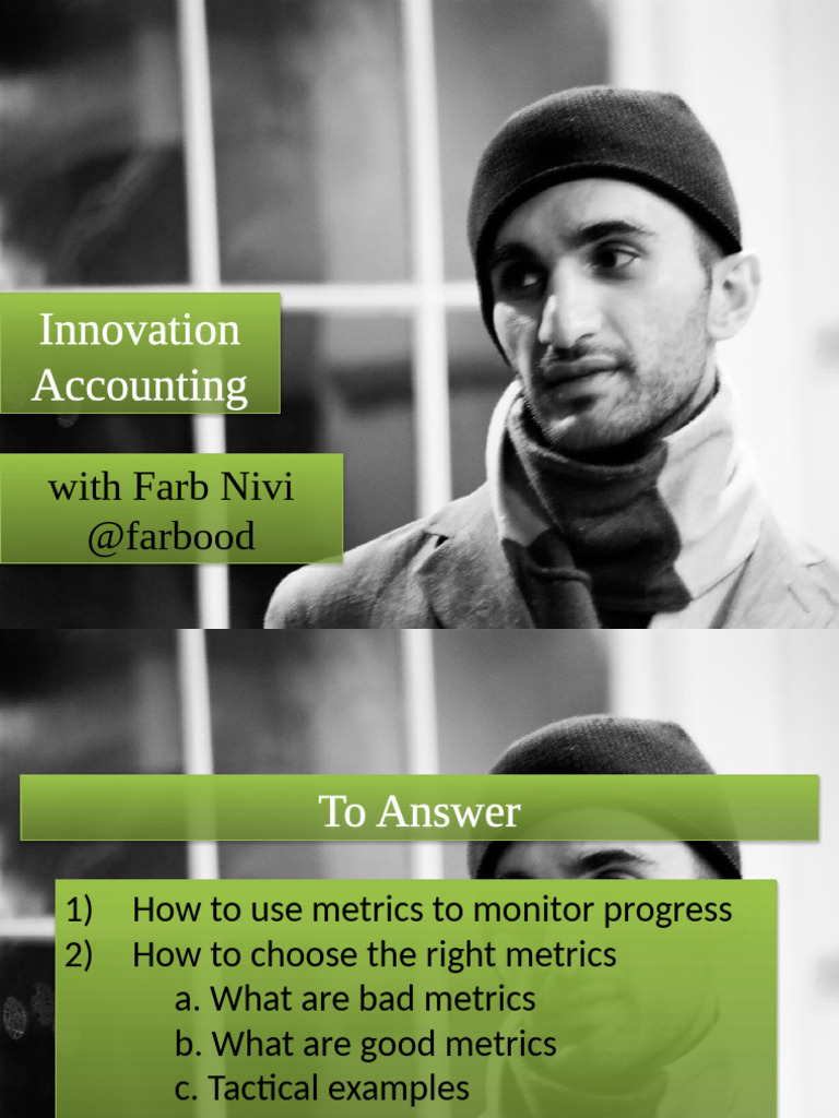 2 Innovation Accounting For Startups The 3 A039s | PDF | Performance ...