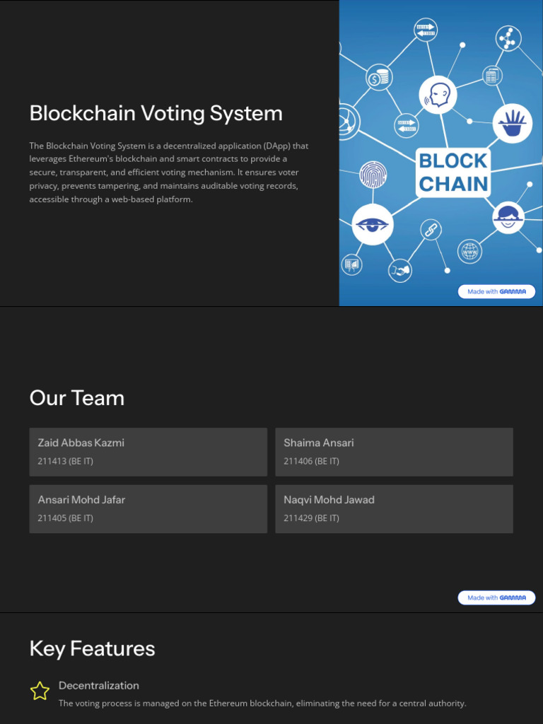 Blockchain Voting System | PDF | Computing