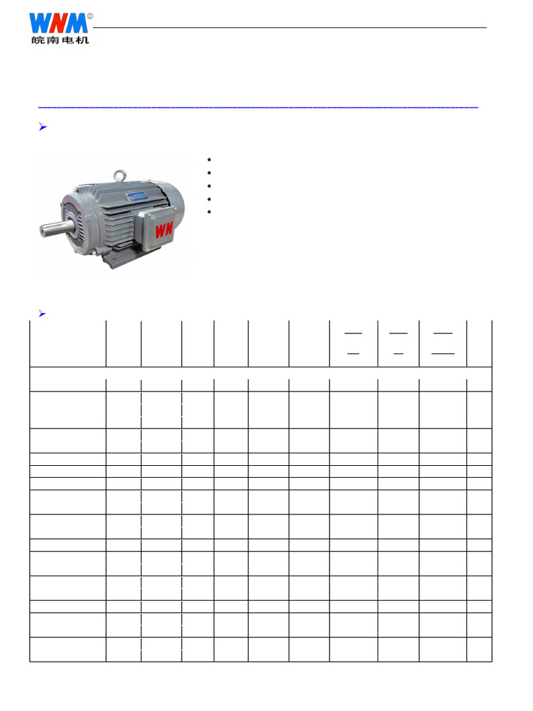 Ye3 Iec Ac Electric Motor Specifications | PDF | Electric Motor ...