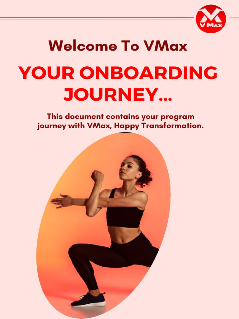 VMAX - Onboarding Brochure | PDF | Weight Loss | Personal Trainer