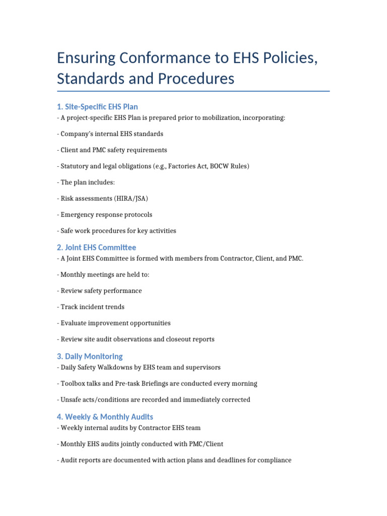 Ehs Conformance Methodology Pdf 9174