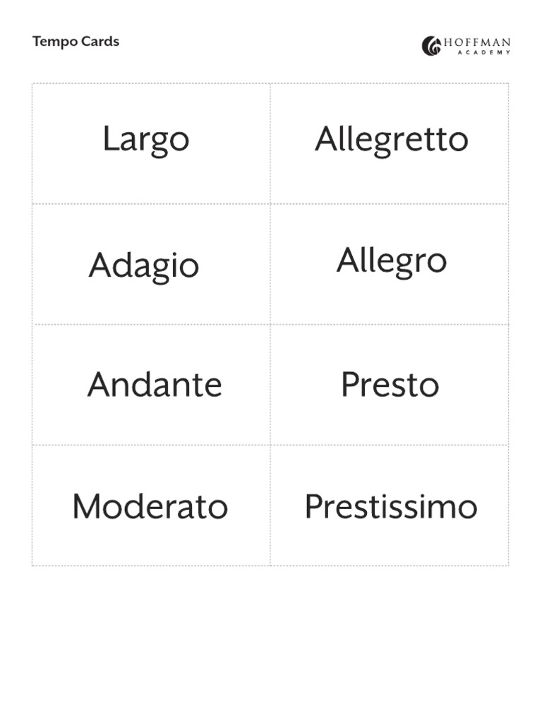 Tempo Cards | PDF