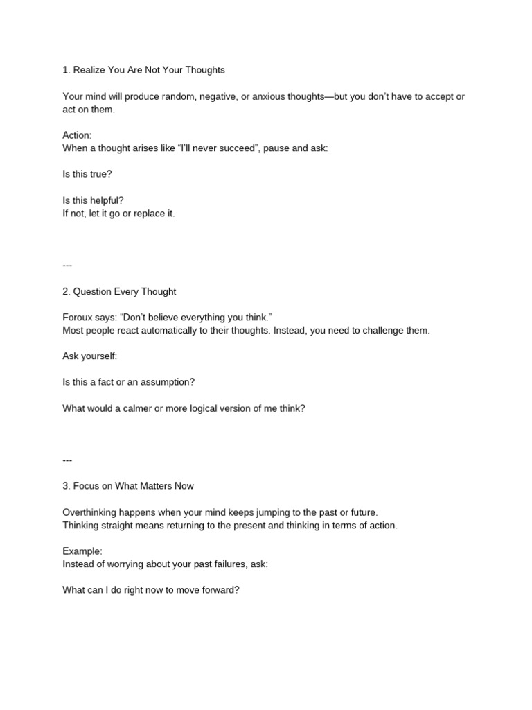 Think Straight | PDF