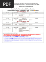 Final Time Table Summer2025 Examination | PDF | Engineering | Electronics