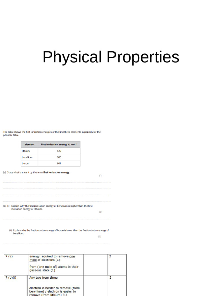 Physical Properties | PDF