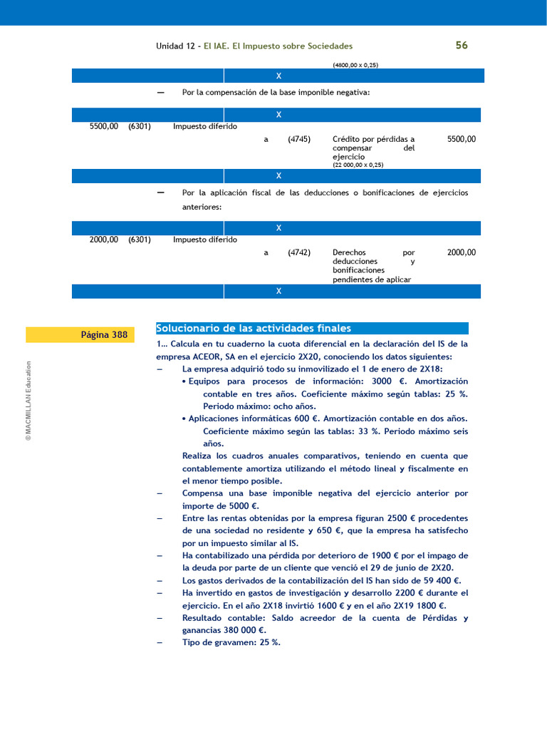 Solucionario Ejercicio 1 Tema 12 Conta | PDF | Contabilidad | Contabilidad financiera
