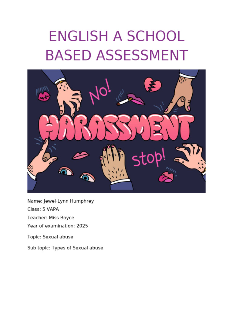 English A School Based Assessment | PDF | Psychological Trauma | Psychological Resilience