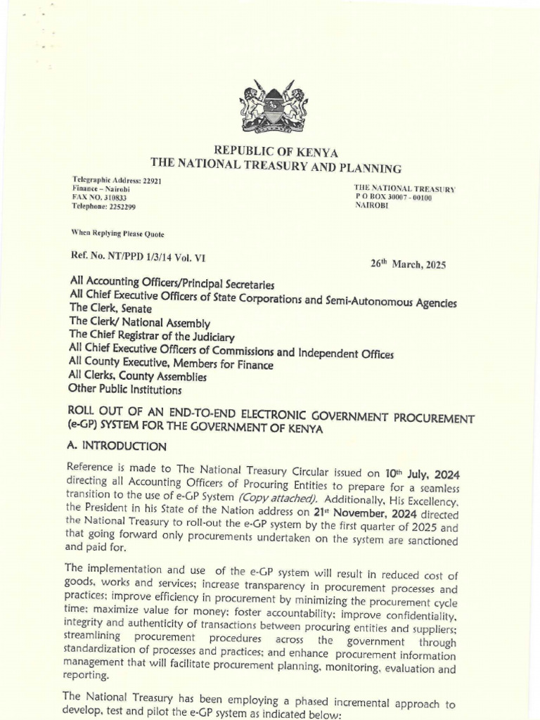 Circular Egp Roll-Out | PDF