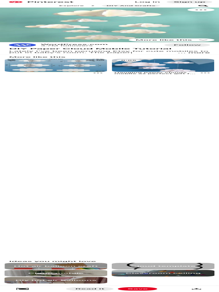 DIY Paper Cloud Mobile Tutorial | PDF