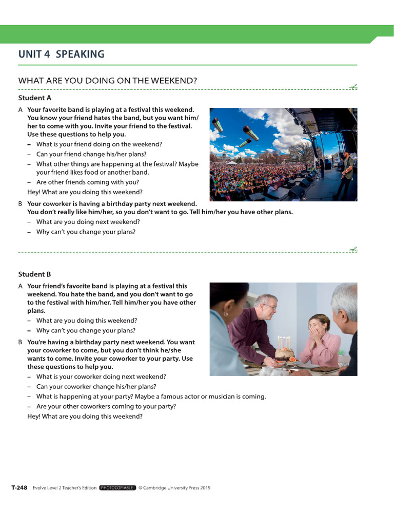 Unit 4 Speaking | PDF