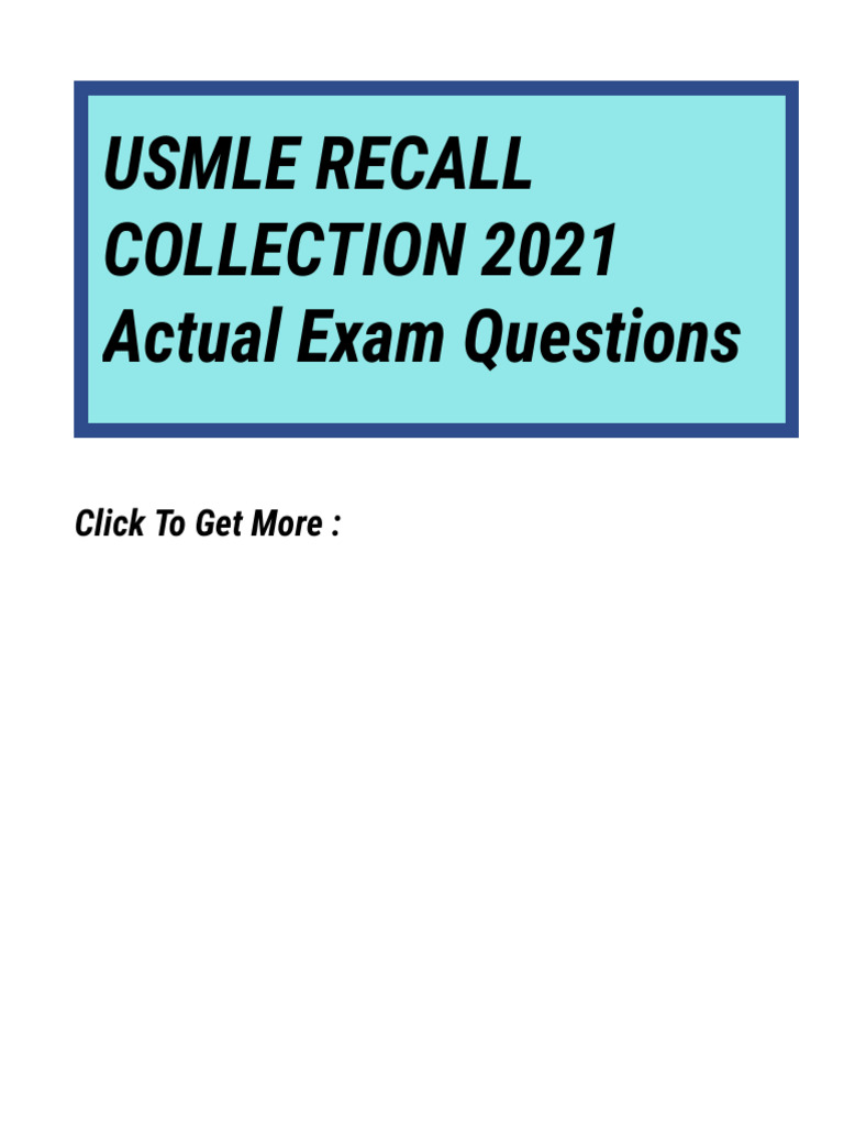 Usmle Step 2 CK 2021 Updated Recall Collection Uph | PDF | Cancer ...