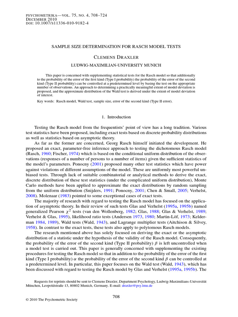 Sample Size Determination For Rasc | PDF | Statistics | Standard Deviation
