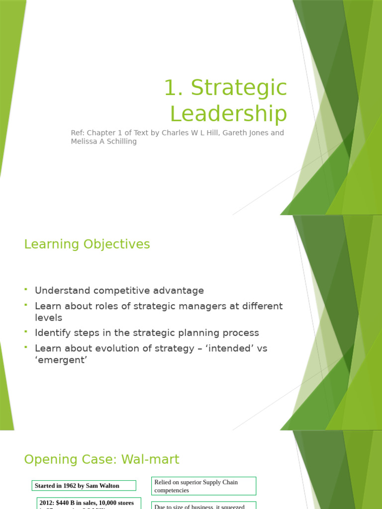 1 StrategicLeadership | PDF | Walmart | Competitive Advantage