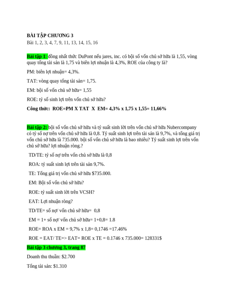 TCDN_NHÓM 2_BÀI TẬP CHƯƠNG 3 | PDF