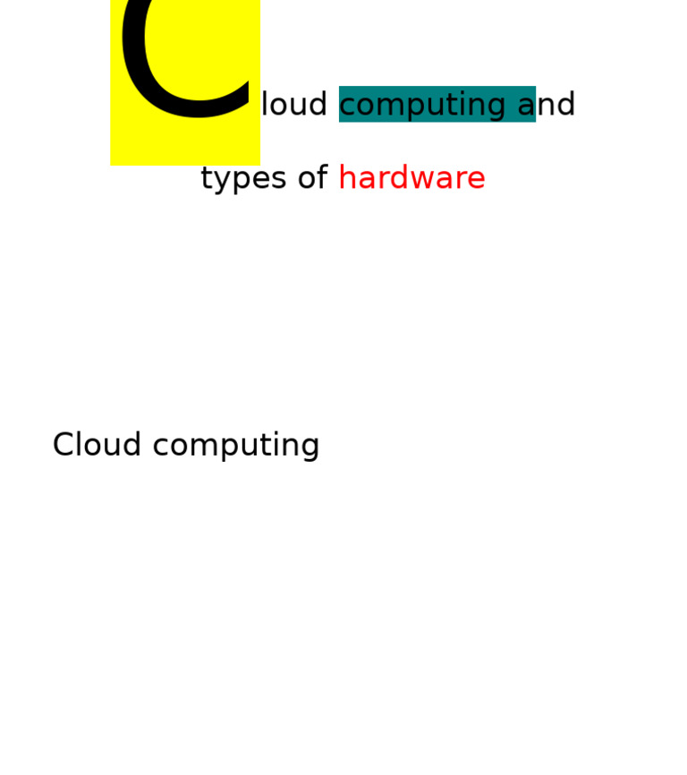 Cloud Computing and Types of Hardware | PDF