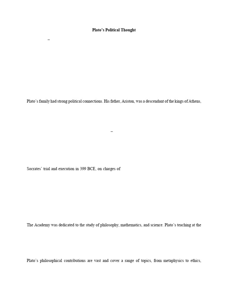 Key Elements of Plato's Philosophy | PDF | Plato | Socrates