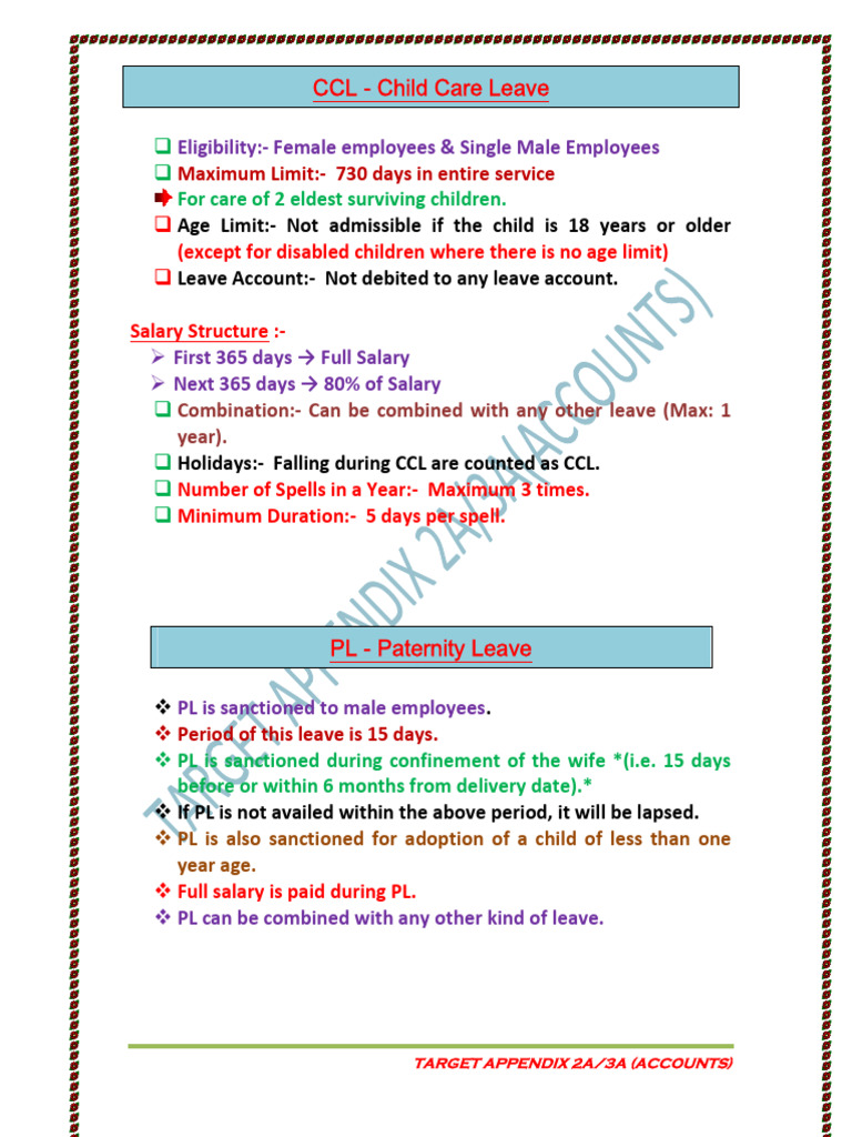 Railway Leave Rules and Types | PDF | Parental Leave | Miscarriage