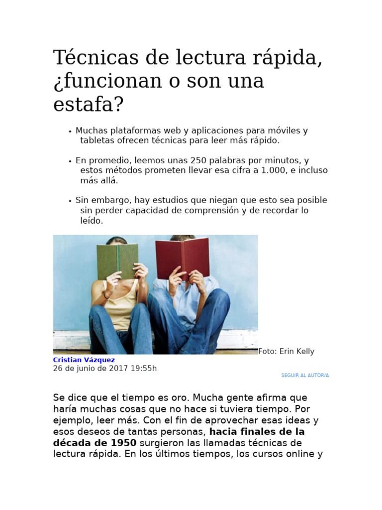 Lectura Rapida | PDF | Lectura veloz