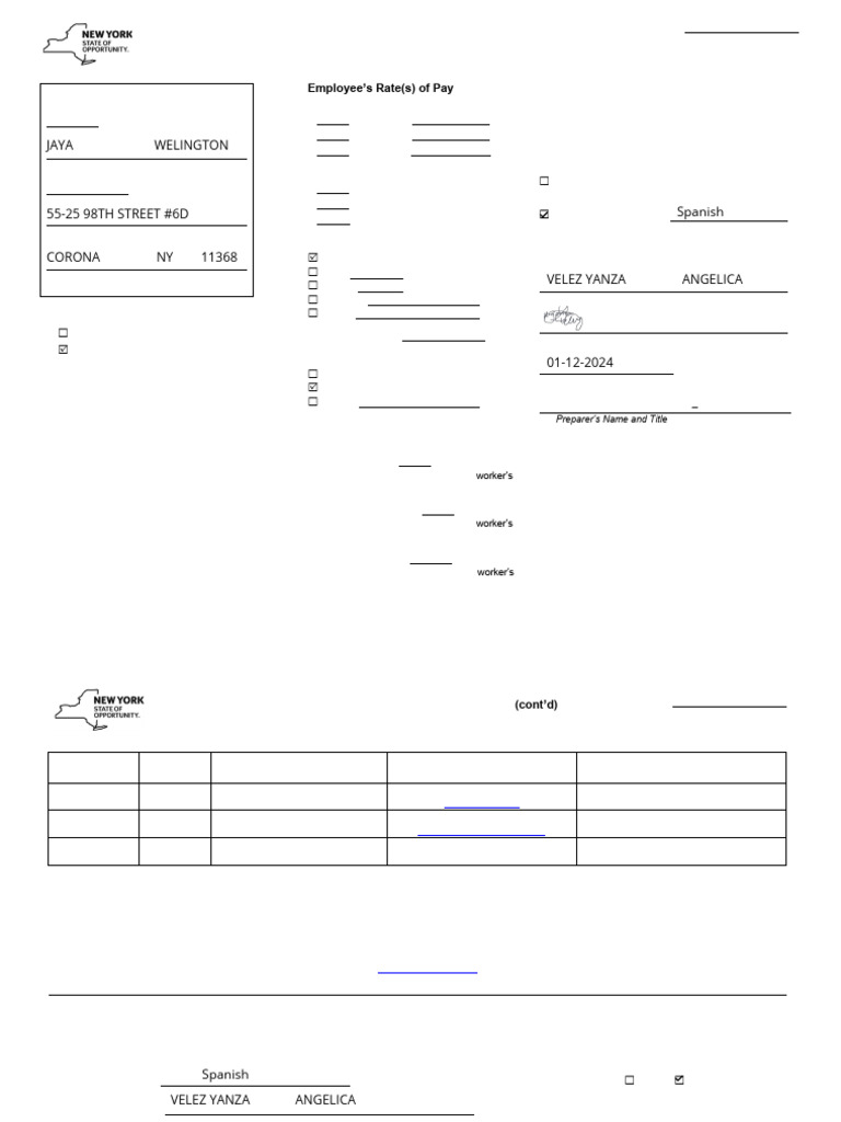 2024 01 Wage Notice Form LS62NYC - 503654 ANGELICA VELEZ YANZA - 002609 ...