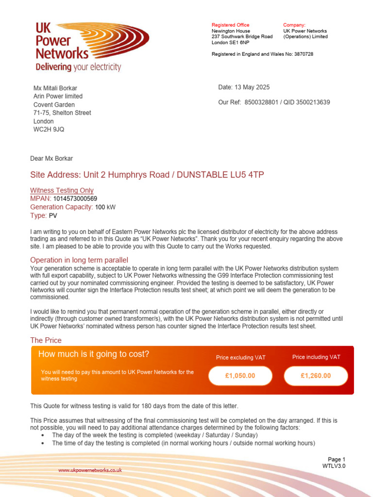 Witness Test Quote | PDF | Electric Power | Electrical Engineering