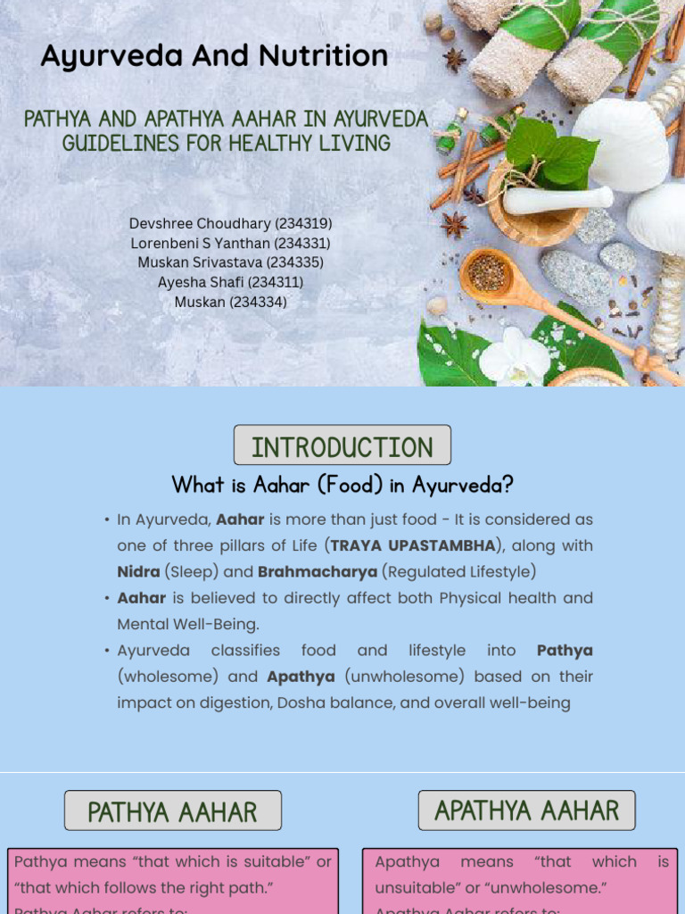 Ayurveda and Nutrition | PDF | Ayurveda | Foods