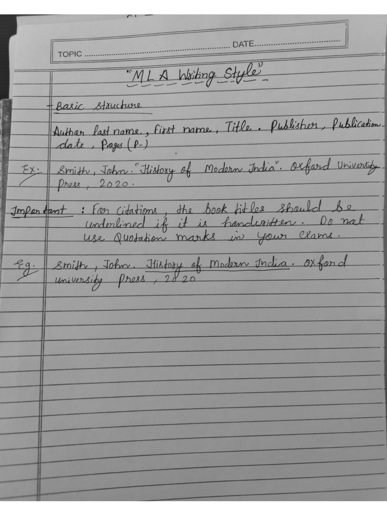 Mla Citation Sheet | PDF