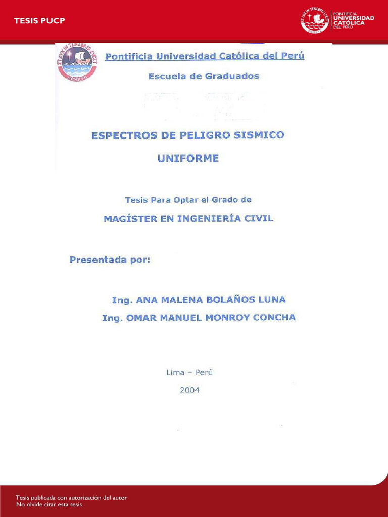 (1library - Co) Espectros de Peligro Sísmico Uniforme | PDF | Temblores | Placas tectónicas