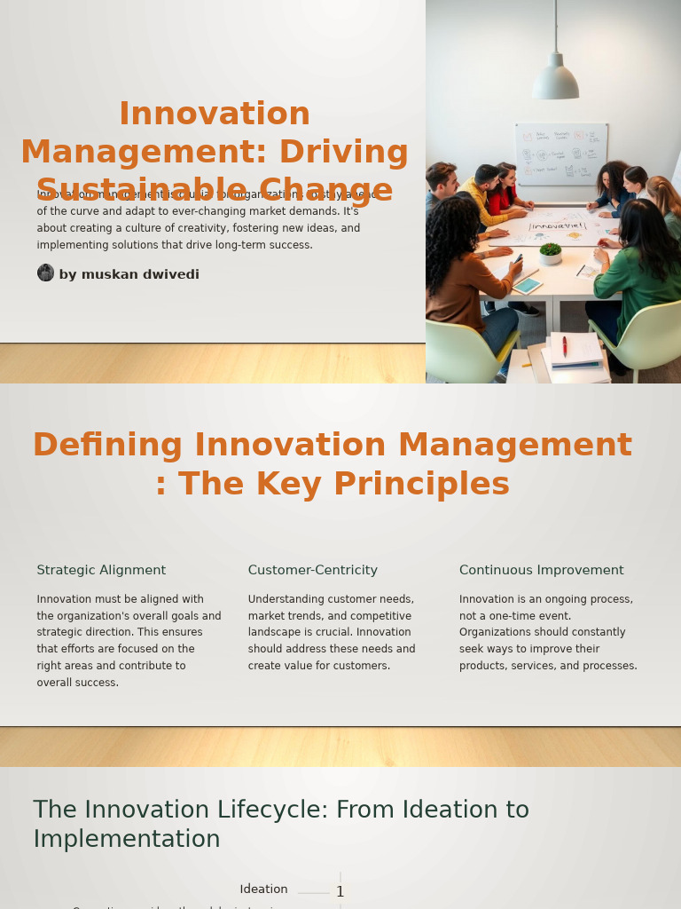 Innovation Management Ppt Mba Pdf Innovation Collaboration