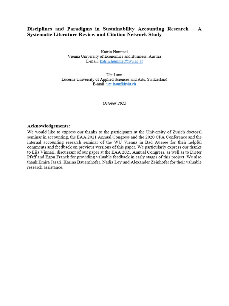 Article Scientific Accounting | PDF | Interdisciplinarity | Paradigm