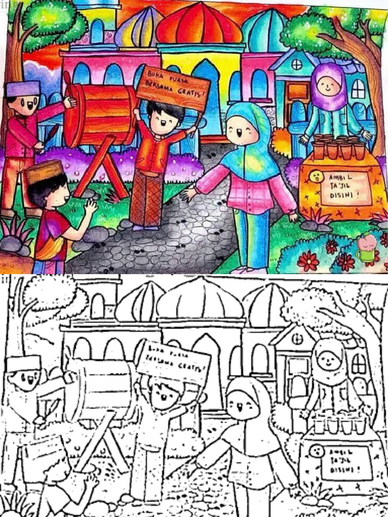 4 LKPD Mewarna I Tema Ramadhan 2 | PDF