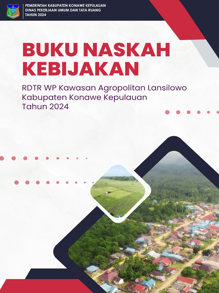 Sampul Buku Naskah Kebijakan RDTR Lansilowo | PDF