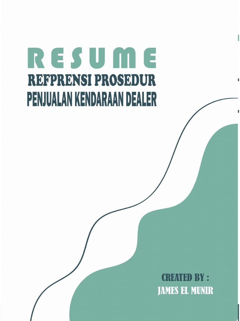 Refrensi Prosedur Penjualan Dealer | PDF